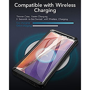 YOUMAKER Kickstand Case for Galaxy Note 9, Full Body with Built-in Screen Protector Heavy Duty Protection Shockproof Rugged Cover for Samsung Galaxy Note 9 6.4 Inch - Black