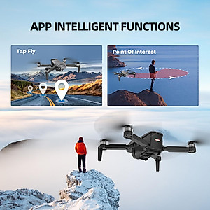 LMRC LM12 Drones with Camera for Adults 4k, GPS Auto Return, 40 Mins Flight, 5G Live Transmission, Foldable FPV Drones with Brushless Motor, Beginner Mode, Follow Me, Circle Fly, Waypoint, 2 Batteries