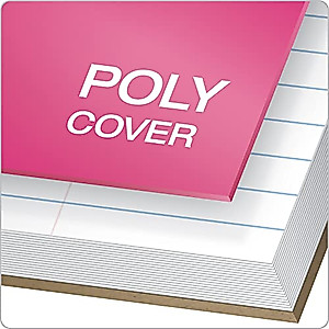 Oxford College Ruled Spiral Notebook 8.5 X 11 - Pack of 6 - College Ruled Paper - 1 Subject- Durable Plastic Cover -100 Sheets With Divider Pocket folder