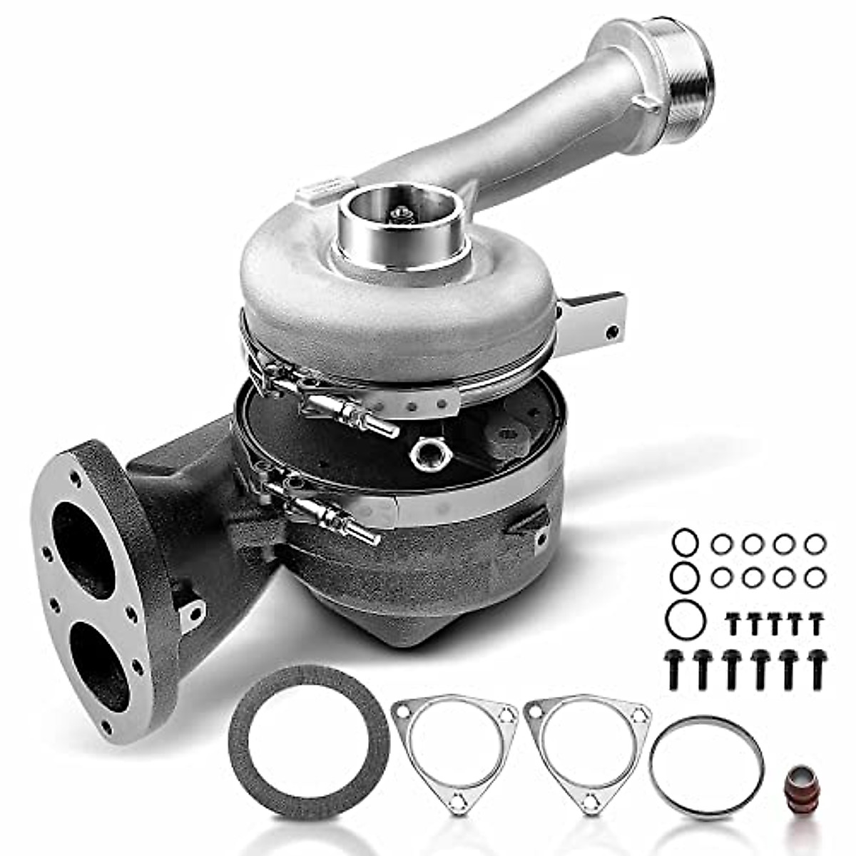 A-Premium Complete Turbo Turbocharger Kit, with Gasket, Compatible with Ford F-250/250/350/450/550 Super Duty 2008-2010, 6.4L, Replace# 1848300C92, 1848300C93