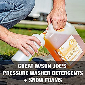 Sun Joe SPX-FC34-MXT Foam Cannon for SPX Series Electric Pressure Washers, 34 Oz, 1/4" Quick Connector, 5 Quick Connect Nozzle Tips, Fits Most Pressure Washers