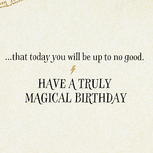 Hallmark Harry Potter Birthday Card (Marauder's Map)