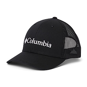 Columbia Men's Mesh Snap Back Hat, Black/Weld, One Size