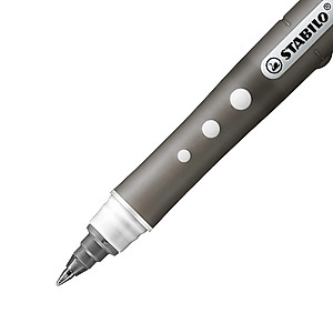 STABILO Worker Rollerball Pen, Black (Pack of 2)