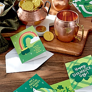 Hallmark St. Patricks Day Cards Assortment, 36 Cards with Envelopes (Unicorns, Rainbows, Shamrocks)
