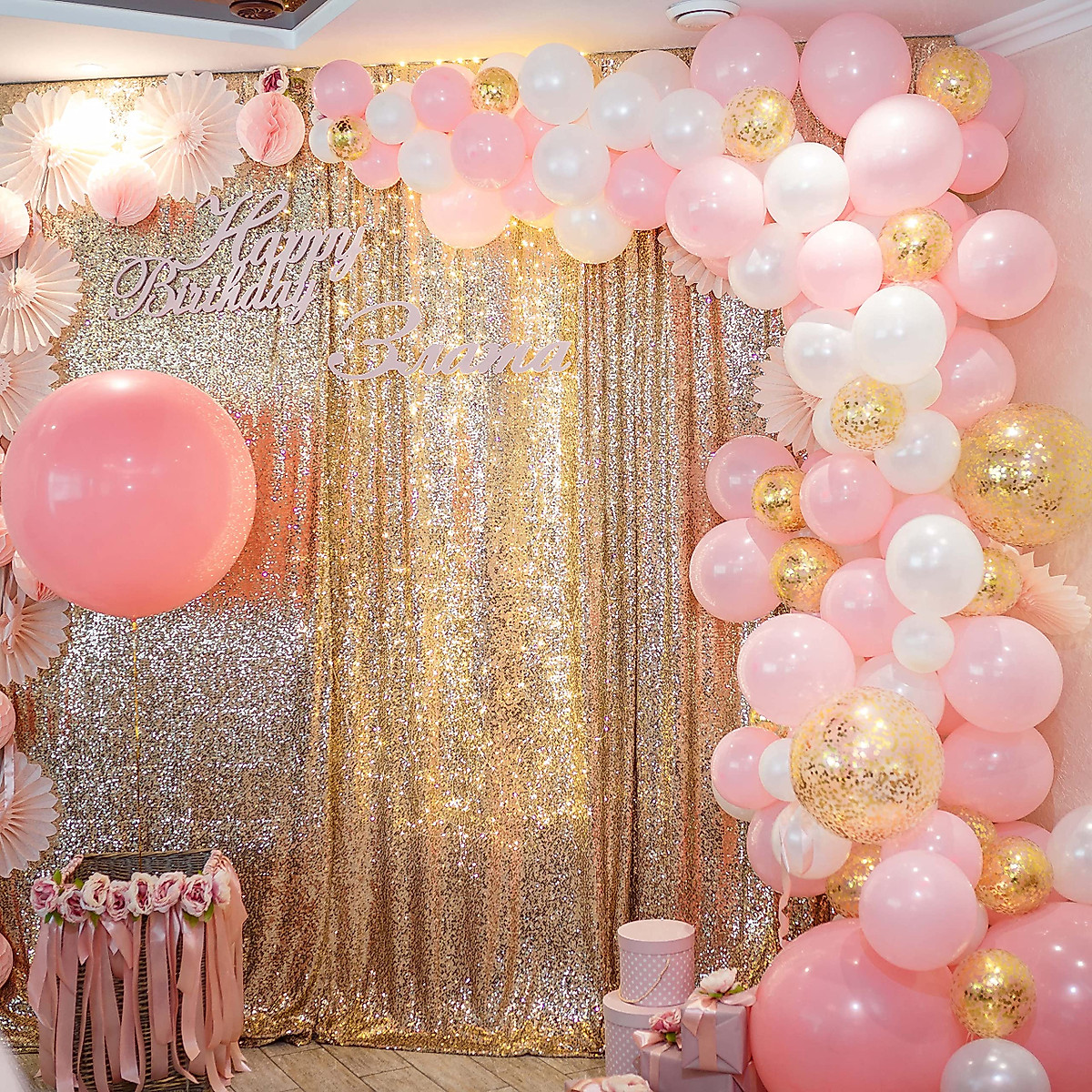 Pink Balloons Different Sizes- 12+5 Inch 70Pcs Party Balloons Helium Quality Latex Balloons Balloon garland kit as Birthday Balloons Gender Reveal Balloons Baby Shower Balloons Wedding