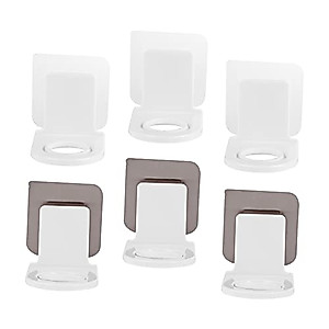 Cabilock 6 Pcs Shower Gel Holder Body Wash Container Hanging Storage Shelves Trace-free Storage Holders Punch-free Detergent Holders No Trace No Trace Stickers Shampoo Rack Shampoo Holders