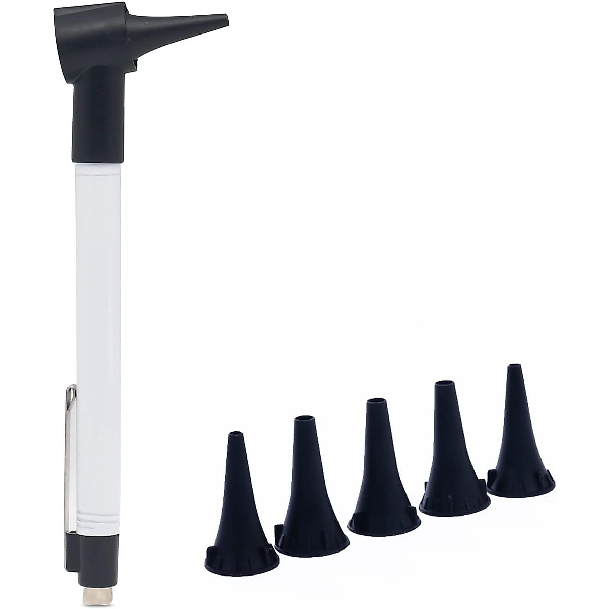BOCOOLIFE Ear Clean Tool - Mini Otoscopic-kit, Pocket Clip Home Use, Comes with 5 Sized Speculas