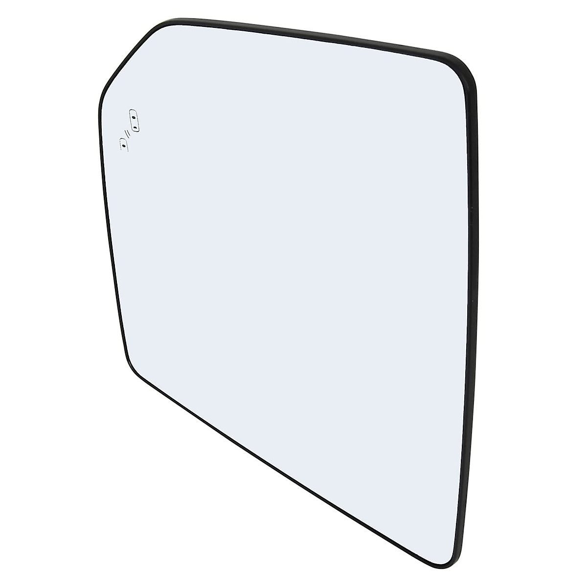 Driver Side Mirror Glass Assembly With Plastic Backing Plate Blind Spot Detection Heated Compatible with 2015-2020 Ford F150 Truck (BSD System Tow Mirror)