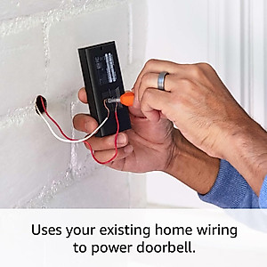 Ring Video Doorbell Wired – Convenient, essential features in a compact design, pair with Ring Chime to hear audio alerts in your home (existing doorbell wiring required) - 2021 release