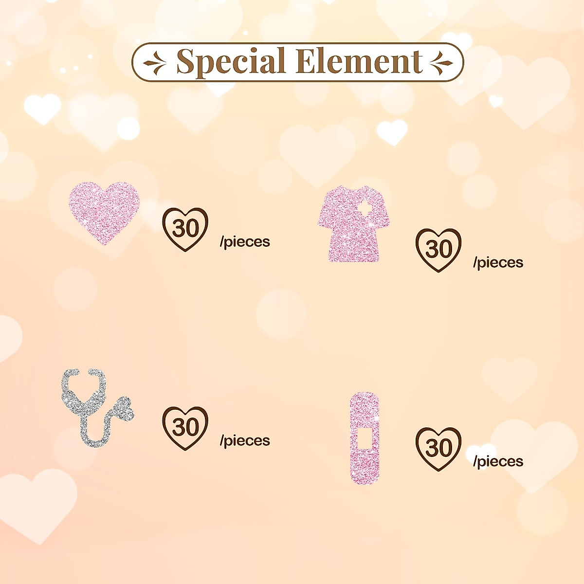 120 Congrats Nurse Confetti, Medical School Grad Party Confetti, Doctor Grad Paper Scatter, Pink Glitter Uniform Table Scatter, Nursing School Graduation Party Decoration