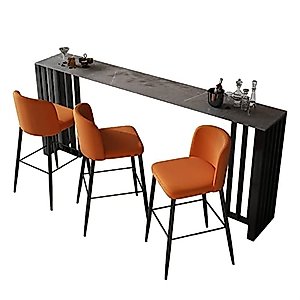 Bar Table Nordic Modern Bar Counter Light Luxury Home High Table Against The Wall Balcony Living Room Bar Counter Without Chairs Pub Tables (Color : 100 * 40 * 105cm)