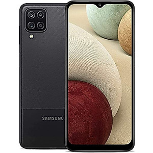 SAMSUNG Galaxy A12 (128GB, 4GB) 6.5" HD+, Quad Camera, 5000mAh Battery, GSM Unlocked Global 4G Volte (NOT VERIZON/Boost) International Model A125M (Black)