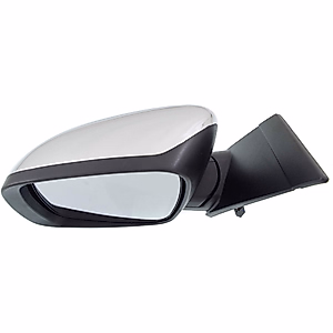 Kool Vue Driver Side Power Heated Mirror for Chrysler Town & Country Dodge Grand Caravan 2008-2010 With Signal Light; Without Memory Chrome