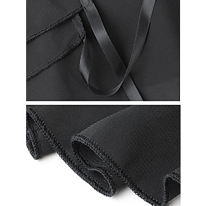 Soudittur Ballet Wrap Skirts Chiffon Dance Skirt for Toddler/Girls/Women (Black, Small)