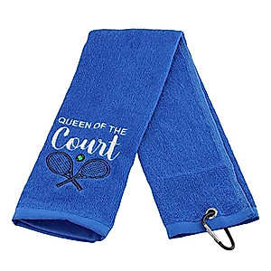 Queen of The Court Towel Tennis Player Towel Tennis Lover Towel Tennis Athletes Coach Gift (Queen of The Court T)
