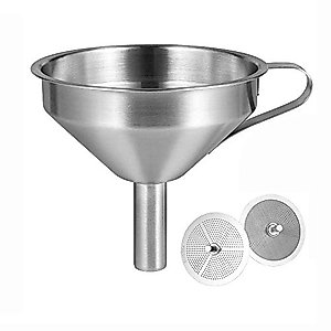 Sovol 3D Printer Stainless Steel Filter Funnel Resin Filter Cup for UV Resin, Double-Strainer Filter for 3D Printing Liquid, Photosensitive Resin Metal Recycle Filter for SLA/DLP/LCD