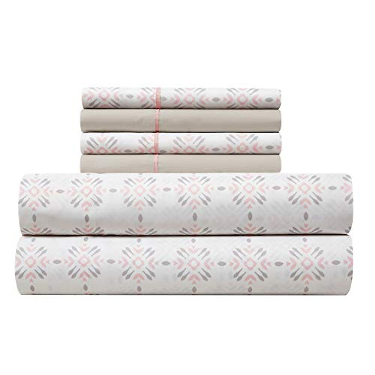 Casa Lightweight Comforter Set, Full, Blush