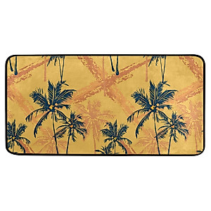 Kitchen Rugs Palm Trees Retro Design Non-Slip Soft Kitchen Mats Bath Rug Runner Doormats Carpet for Home Decor, 39" X 20"