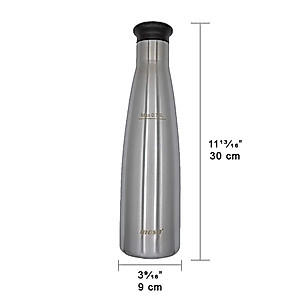 MOSA Soda Splash Portable Soda Maker Water Bottle Made from Food-Grade Stainless Steel, 750 ml (25 oz) - Make Healthy and Tasty Fizzy Drinks Instantly!
