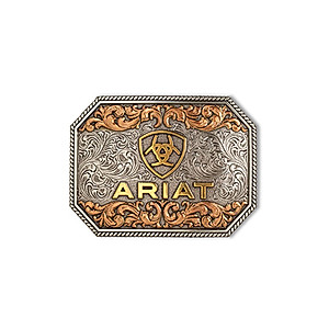 ARIAT Raised Logo Antique Leaf - Acc Buckle