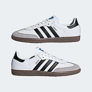 adidas Originals Men's Samba OG Sneaker White/Black/Granite 13