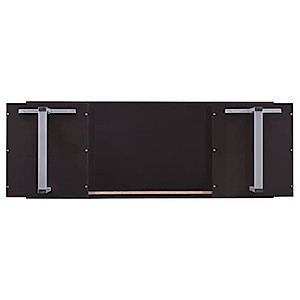 Coaster Furniture Lawtey Modern Contemporary 2 Drawer Home Office Writing Desk Storage File Cabinet Silver Metal Frame Cappuccino Brown 801521