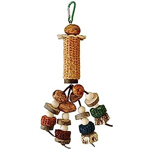 LUOZZY Bird Cage Toy Hanging Parrot Toy Hanging Bird Toy Funny Parakeet Toy Parrot Accessory