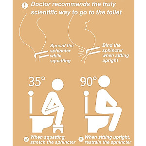 Bamboo Toilet Stool for Adults, 6.5" Poop Stool, Bathroom Toilet Potty Stool with Non-Slip Mat for Adults Children, Original Simple Design Healthy Portable Adult Toilet Poop Stool.(Wood) Healthy Gifts