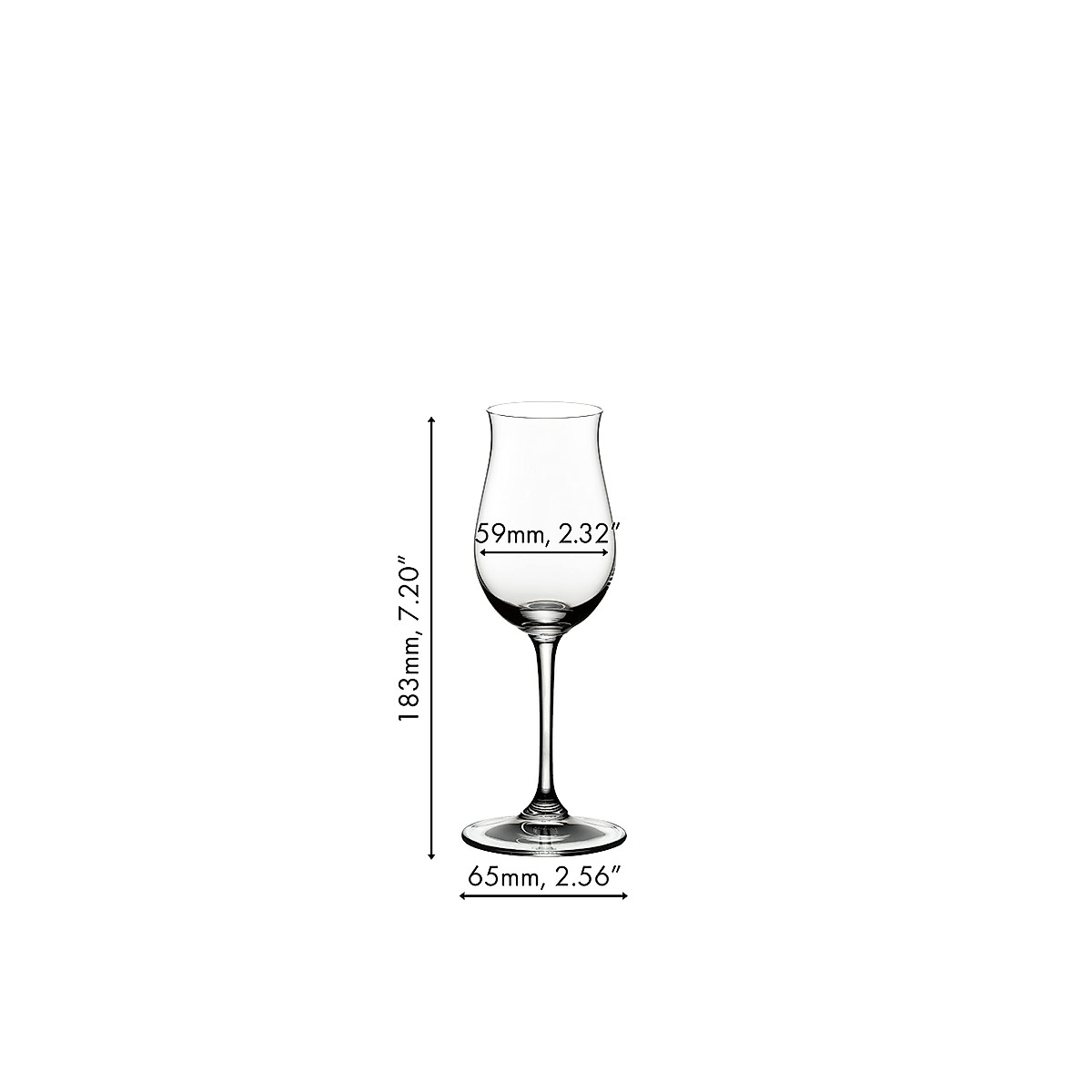 RIEDEL Vinum Cognac Hennessy 6416/71 Lead Crystal Glass 170 ml Set of 2