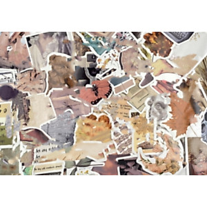 Aowplc 100 Pcs Vintage Stickers, Aesthetic Stickers for Water Bottle, Laptop, Scrapbook, Journaling, Waterproof Vinyl Stickers for Adults Teens