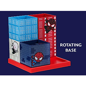 Paladone Spiderman Official Licensed Comic Book Desktop Organizer, Gamer and Comic Series Fan Decor and Gift, Nostalgic Marvel Superhero Desk and Table Accessory