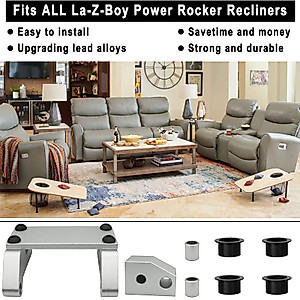 Metal Drive Toggle and Clevis Mount Fit La-Z-Boy/Lazyboy Power Recliners, Includes 4 Elastic Wear Bushings, Fits for La-Z-Boy Power Rocker Recliners