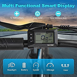 VARUN Electric Bike for Adults, 26" Fat Tire Electric Bicycle 750W Ebike 48V/16.8Ah Removable Battery 32KMH, Electric Mountain Bike Snow E-Bike with Shimano 7-Speed Dual Shock Absorber