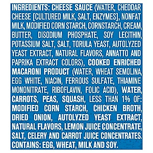 Gerber Macaroni & Cheese with Side of Seasoned Peas & Carrots, 6.6 Oz