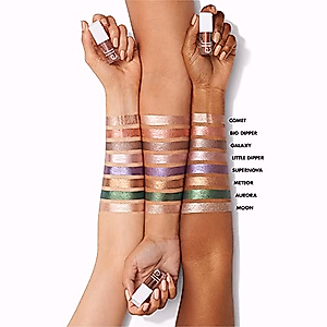 e.l.f. Liquid Metallic Eyeshadow, Gel Formula, High-Impact Multi-Dimensional Finish, One-Swipe Coverage, Aurora, 0.1 Fl Oz (3mL)