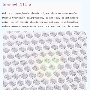 KENNISI Seat Cushion – Non-Slip Orthopedic Gel & Memory Foam Coccyx Cushion for Tailbone Pain – Car Seat Cushion (Blue, 1-pc)