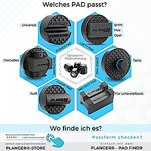 PLANGER® - Lofty PAD - Rubber Jack Pad for Mini & Opel (Special CAR Brands from Germany) Trolley Jack, Vehicle Lift and Axle Stand - Protects Your Car, SUV