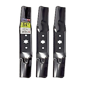 Maxpower 561557B 3 Blade Set for Many, Craftsman Mowers for 54" Cut MTD/Cub Cadet/Troy-Bilt Replaces 942-05056a, 742-05056