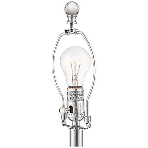 Regency Hill Gustavo Modern Glam Table Lamps 25.5" High Set of 2 with Table Top Dimmers Silver Crystal Black Tapered Drum Shade for Living Room Bedroom House Bedside Nightstand Home Office