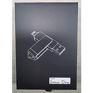 Apple MFi Certified 128GB iPhone Photo Stick iPhone Memory iPhone USB Storage for Photos Videos Contacts iPhone USB Flash Drive Memory for iPad External iPhone Storage iPhone Thumb Drive for iPad