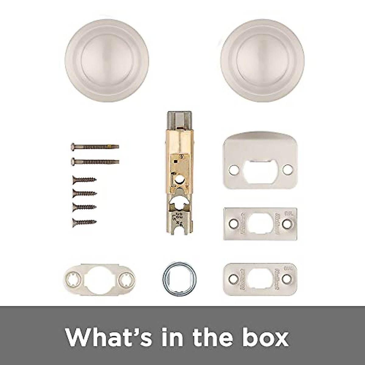 Kwikset 92001-572 Cove Passage Hall/Closet Knob In Satin Nickel