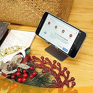 Lamicall Cell Phone Stand, Phone Dock : Cradle, Holder, Stand, Compatible with Phone 12 Mini 11 Pro Xs Xs Max Xr X 8 7 6 6s Plus 5 5s 5c All Android Smartphone Charging, Accessories Desk - Gray