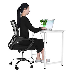 Executive Computer Office Home Task Adjustable Swivel Chair Stool with Arms,Breathable Mesh,Adjustable Height,Ergonomic Lumbar Support(Ship from US!)
