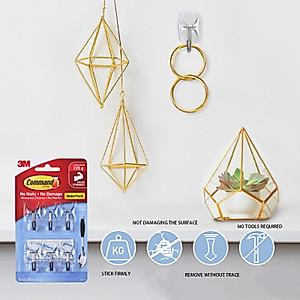 Command Hooks Damage-Free Wall Hooks,6 Medium Wire Toggle Hooks with Adhesive Strips, No Tools Needed for Easy Hanging, Ideal for Organizing Keys, Calendars, and Dorm Decor, Holds Up to 225 Gram Each