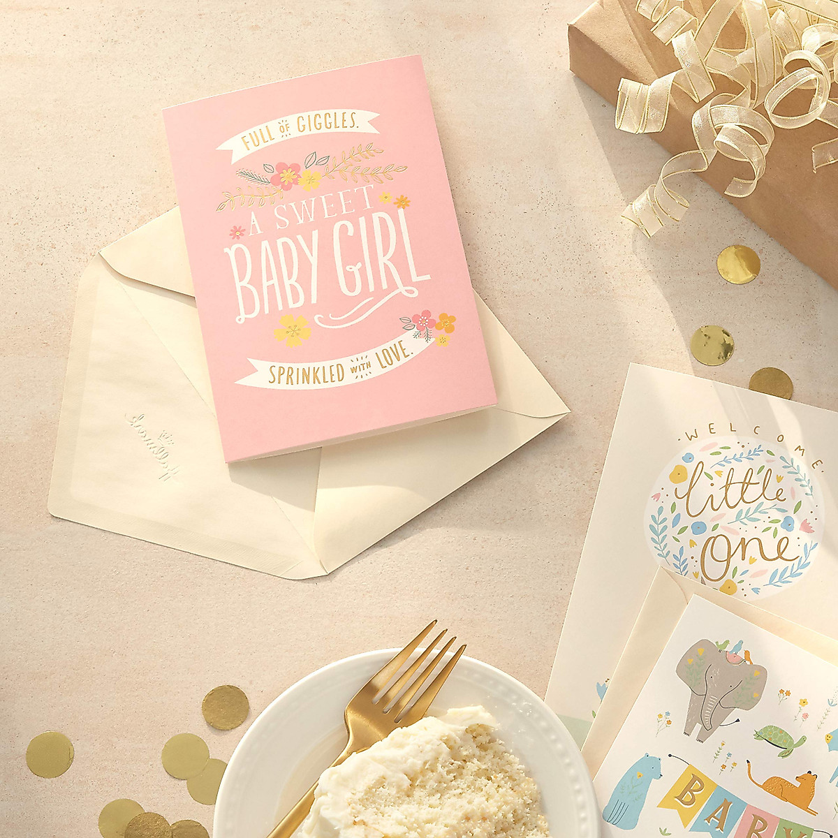 Hallmark Baby Shower Cards for New Parents (12 Cards with Envelopes) Welcome New Baby, Congratulations, Gender Reveal