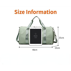 Gym Bag for Women Sports Tote Travel Bags Carry On with Shoe Compartment for Weekender Tennis Baseball Yoga School