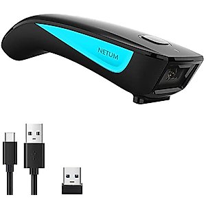 NETUM Bluetooth Barcode Scanner, Wireless 1D Laser USB Bar Code Reader Compatible with Smart Phone, Tablet, PC for Store, Supermarket, Warehouse - C830