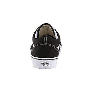 Vans Men's Old Skool Sneaker, Canvas - Black/True White, Size 10