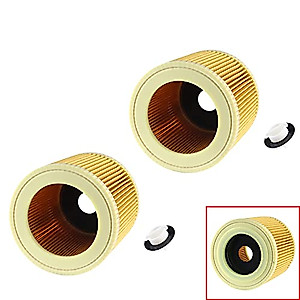 Wai Danie Cartridge Filter Wet & Dry Vacuum Cleaner Compatible with Karcher MV2 WD WD2 WD3 WD2.200 WD3.500 A2504 A2004 Replaces 64145520 (2)